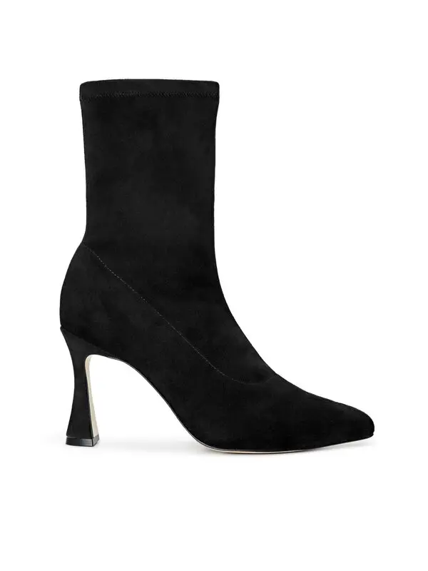 L'Agence Severine Stretch-suede Boots - Black Suede