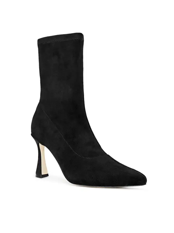 L'Agence Severine Stretch-suede Boots - Black Suede