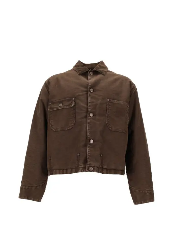 MAISON MARGIELA Cotton Sports Jacket - Marbrè Army