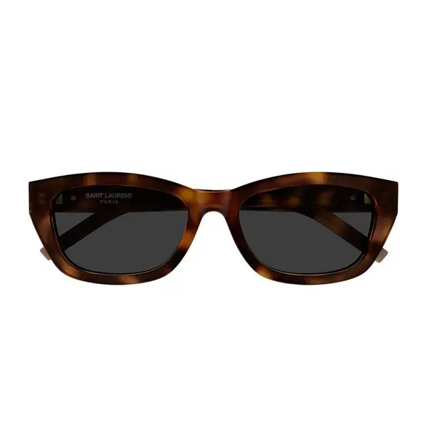 Saint Laurent Sl M153 Linea Monogram Sunglasses - Brown