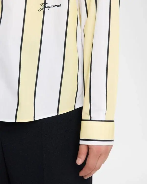Jacquemus Apos;s Simon Stripe Cotton Sport Shirt