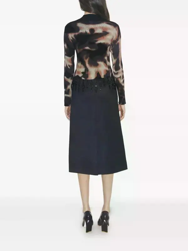 Tory Burch Embellished Cotton Top - Black