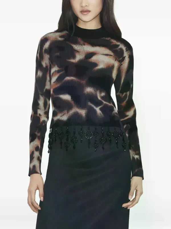 Tory Burch Embellished Cotton Top - Black