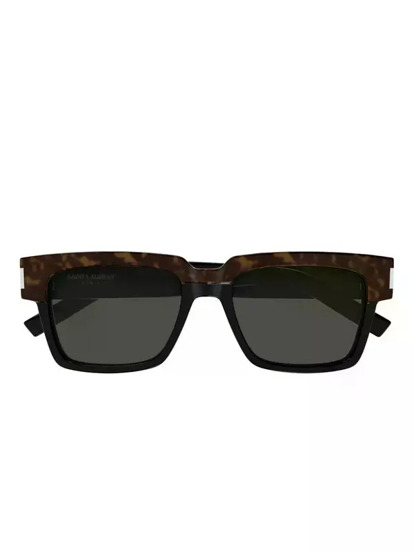 Saint Laurent Square-frame Tinted Sunglasses - Brown