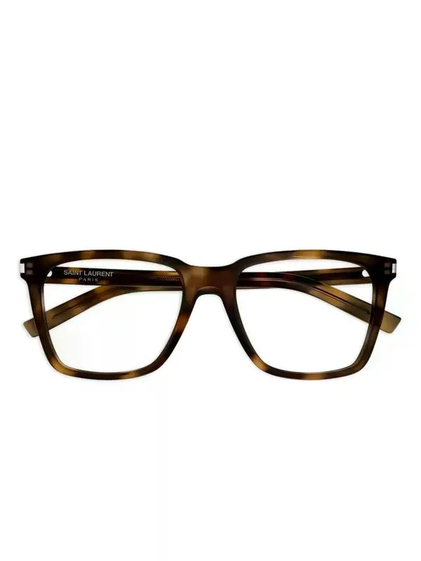 Saint Laurent Square-frame Glasses - Brown