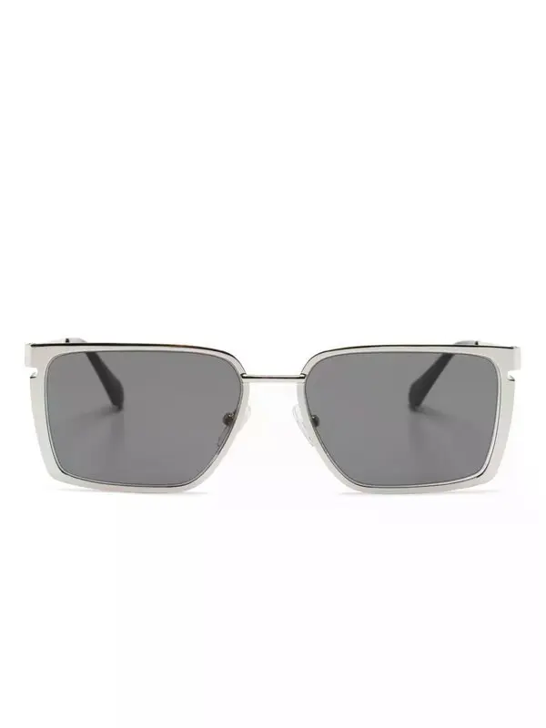 Off-White Yoder Rectangle-frame Sunglasses - Silver