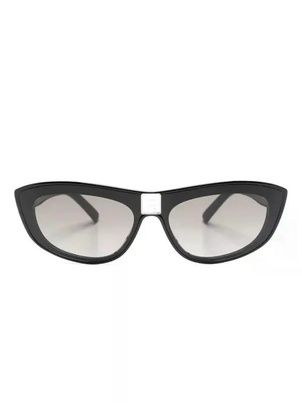 Givenchy Logo-plaque Cat-eye Sunglasses - Black