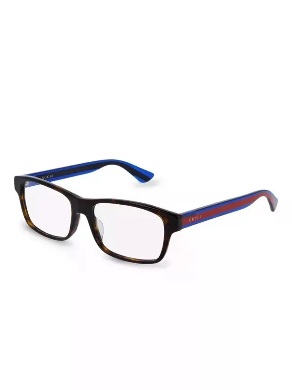 Gucci Rectangle Full-rim Eyeglasses - Brown