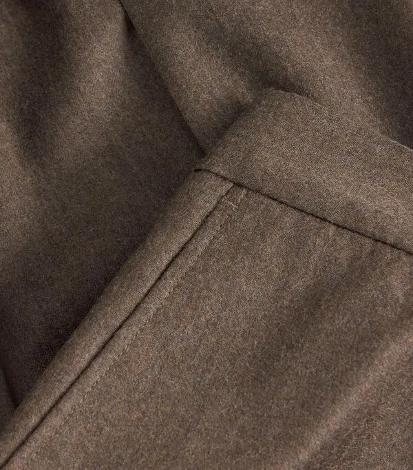 Pal Zileri Virgin Wool-cashmere Flat Front Trousers