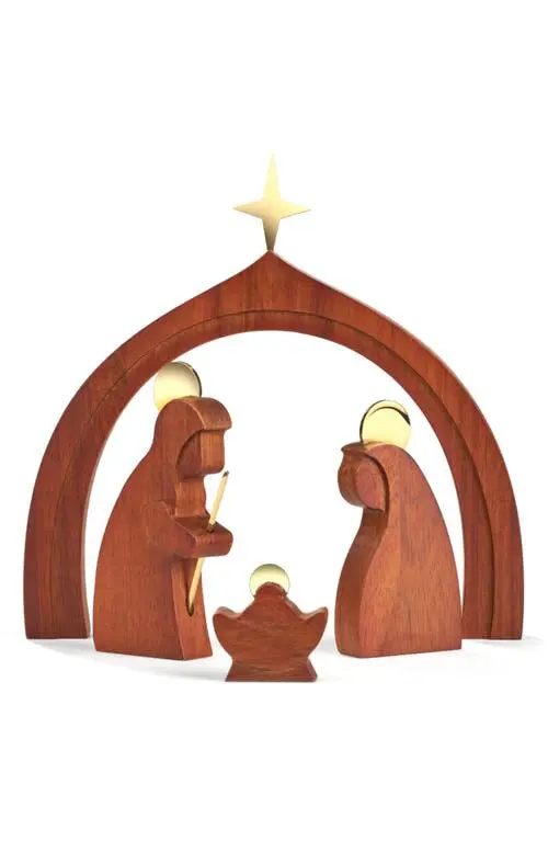 NAMBE 11-piece Wood Nativity Set
