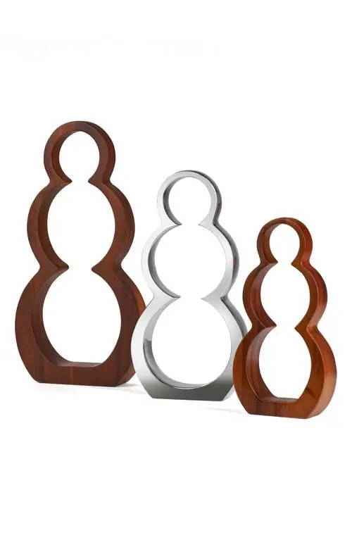 NAMBE Set Of 3 Snowman Decorations