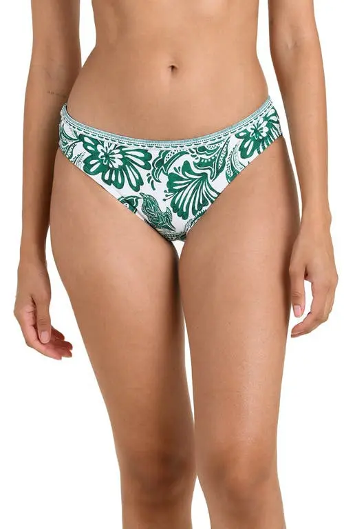 La Blanca Botanical Brocade Bikini Bottoms - Jungle