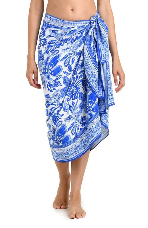 La Blanca Botanical Brocade Cover-up Pareo - Lapis