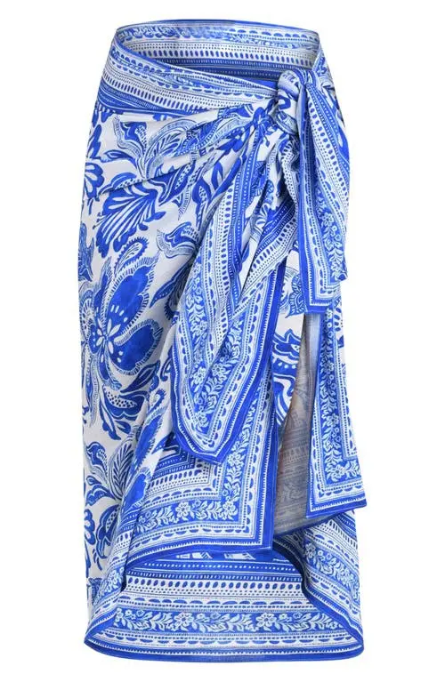 La Blanca Botanical Brocade Cover-up Pareo - Lapis