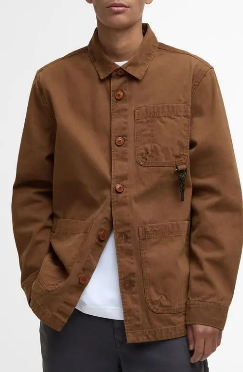 Barbour Bowland Cotton Canvas Chore Coat - Umber