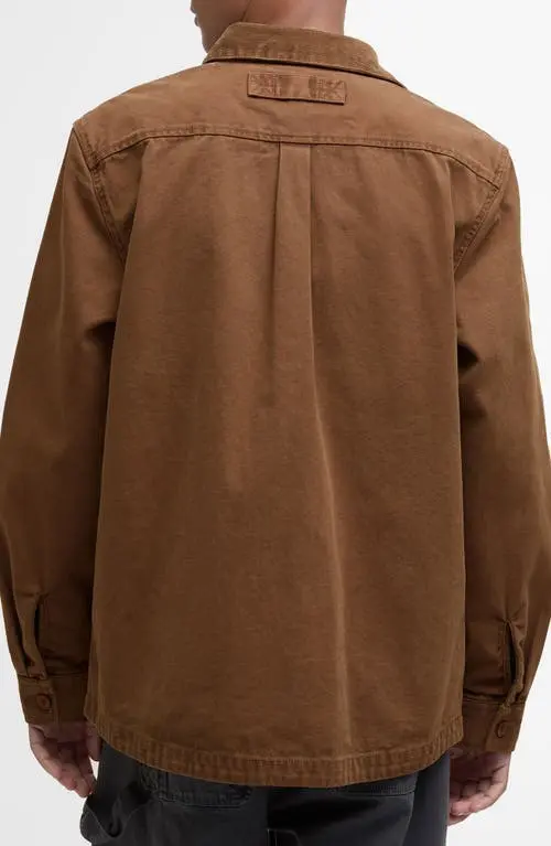 Barbour Bowland Cotton Canvas Chore Coat - Umber