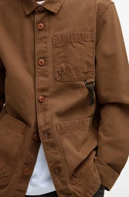 Barbour Bowland Cotton Canvas Chore Coat - Umber