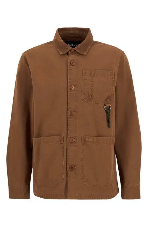 Barbour Bowland Cotton Canvas Chore Coat - Umber