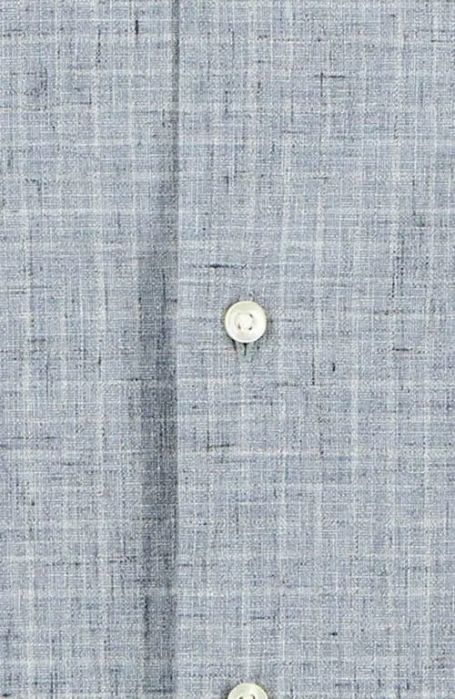 Barbour Wester Slub Check Cotton Button-down Shirt - Chambray