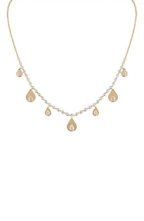 EDEN PRESLEY Tears Of Joy Pavé Diamond Necklace - Yellow Gold