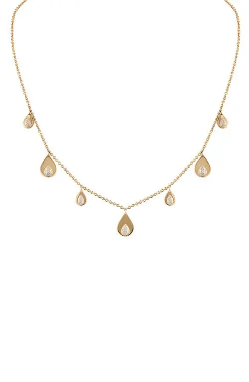 EDEN PRESLEY Tears Of Joy Pavé Diamond Necklace - Yellow Gold/diamond