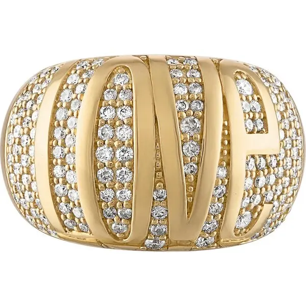 EDEN PRESLEY Express Yourself Dome Ring - Yellow Gold