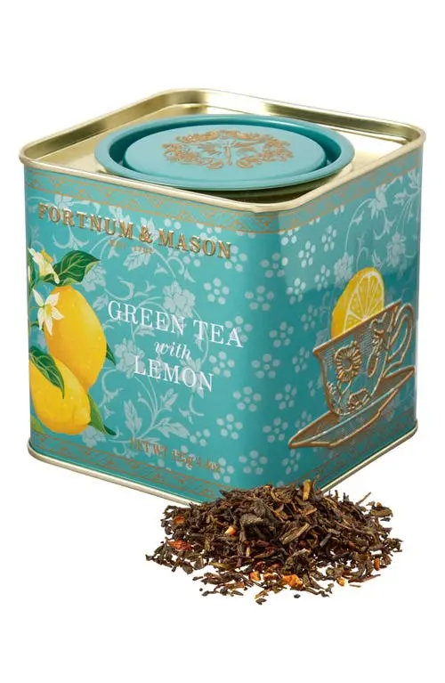 FORTNUM & MASON Green Tea With Loose Leaf Caddy - Lemon