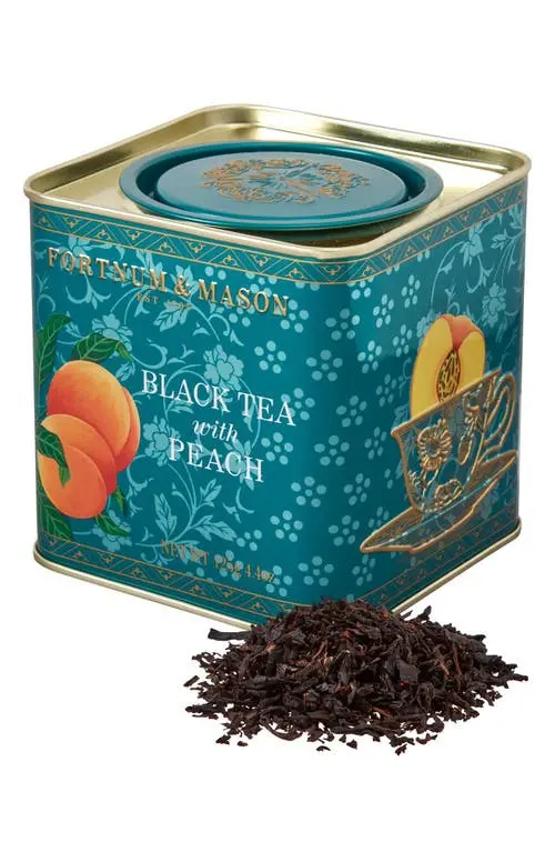 FORTNUM & MASON Black Tea With Loose Leaf Caddy - Peach