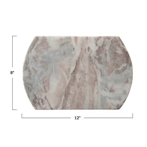 STORIED HOME Long Marble Cutting Board