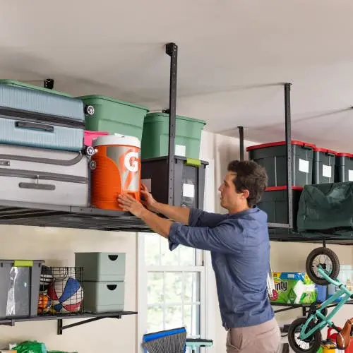 STOREYOUR 4' X 8' Faber Overhead Garage Shelving -holds 700 Lbs