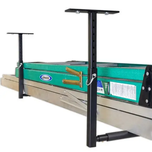 STOREYOUR Hi-port 2 -ladder Adjustable Ceiling Storage Rack -single -holds 75 Lbs