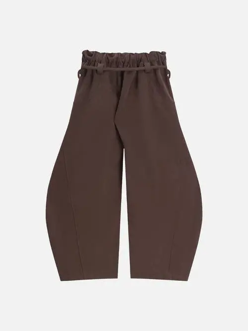 AELFRIC EDEN Striped Barrel Sweatpants - Brown