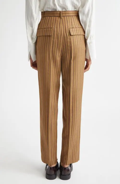 EENK Striped Wool-blend Straight-leg Pants