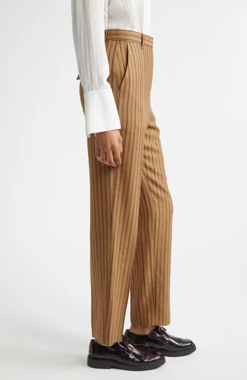 EENK Striped Wool-blend Straight-leg Pants