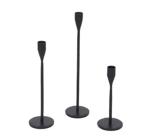 CG HUNTER Charlotte Candleholders - Black