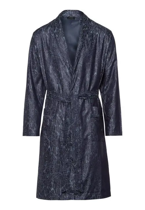Hanro Selection Satin Cotton Robe - Nightshade
