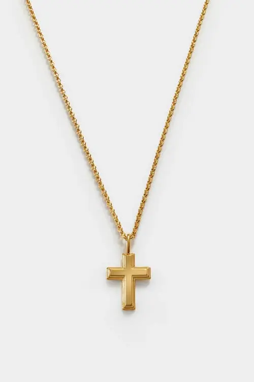 KATIE LOXTON Cross Necklace - Gold