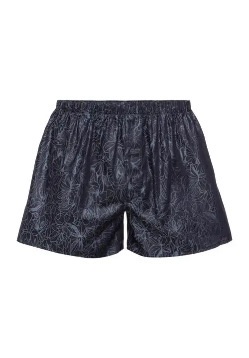Hanro Selection Satin Cotton Boxers - Nightshade