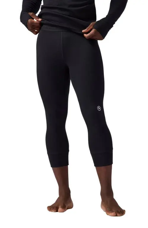 BACKCOUNTRY Cedars Rws Merino Midweight 3/4 Baselayer Bottom - Black