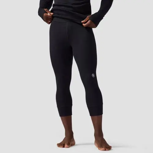 BACKCOUNTRY Cedars Rws Merino Midweight 3/4 Baselayer Bottom - Black