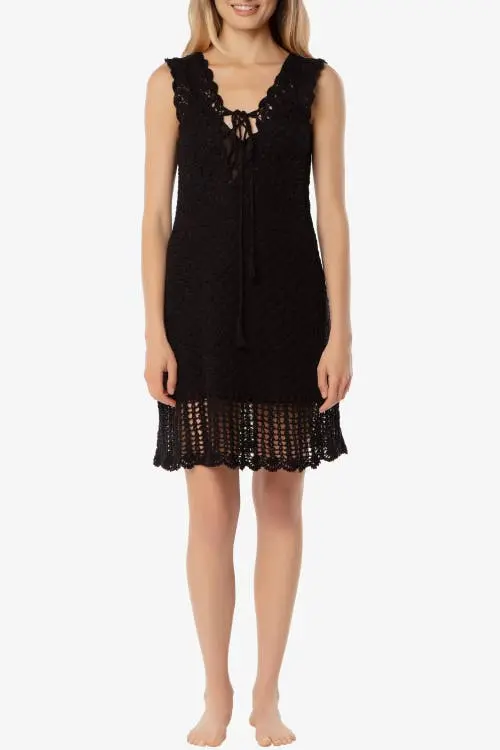 Helen Jon Valentina Crochet Dress - Black