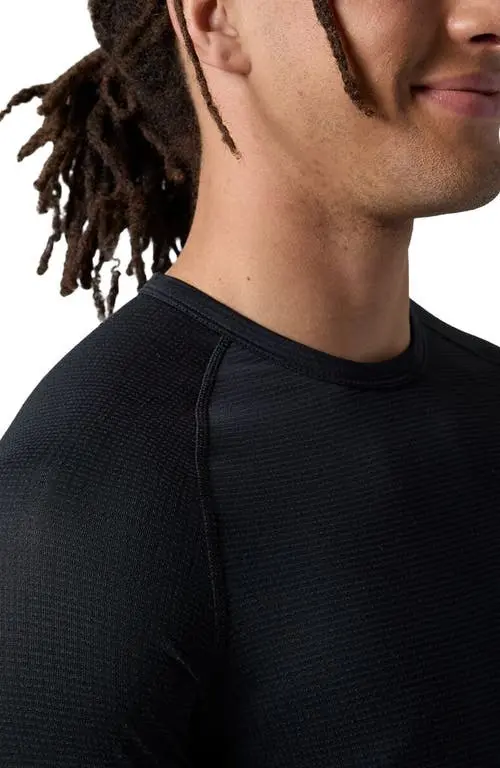 BACKCOUNTRY Pines Microgrid Ultra-lt Baselayer Crew Top - Black
