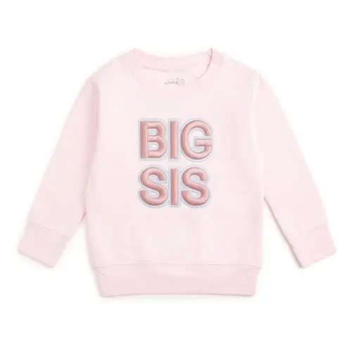SWEET WINK Big Sis Embroidered Patch Sweatshirt