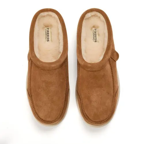 DEARFOAMS Fireside Lithgow Genuine Shearling Clog
