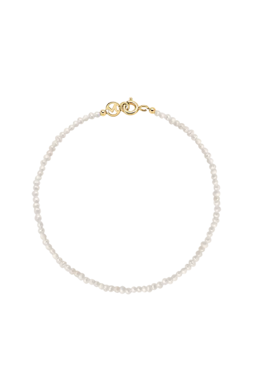 Mejuri Micro Pearl Bracelet - Gold/pearl