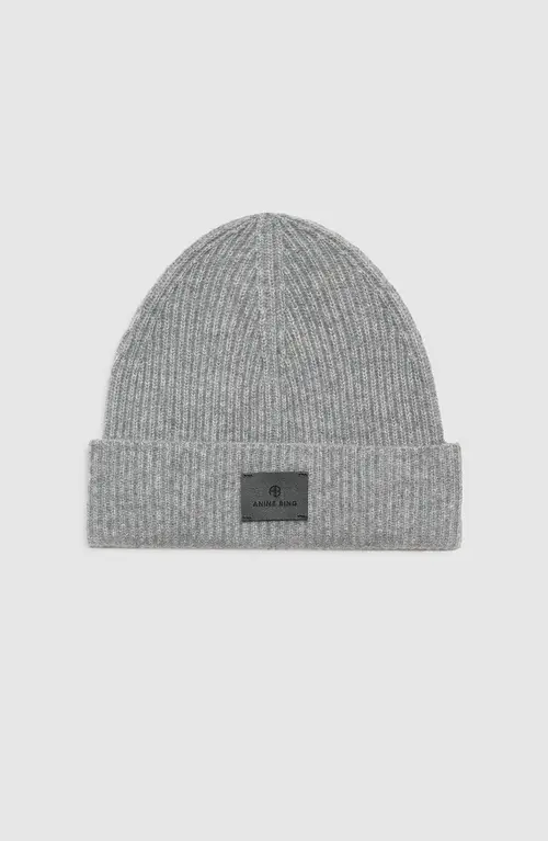 ANINE BING Carley Beanie - Medium Heather Grey