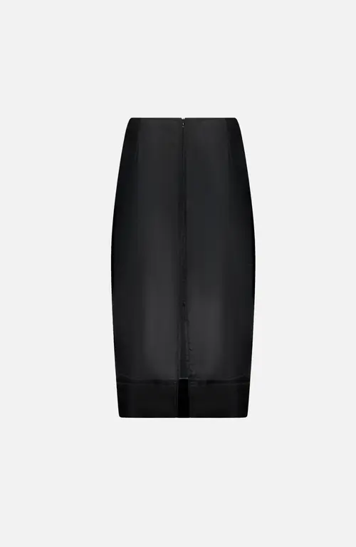SAEMDI Organza Pencil Skirt