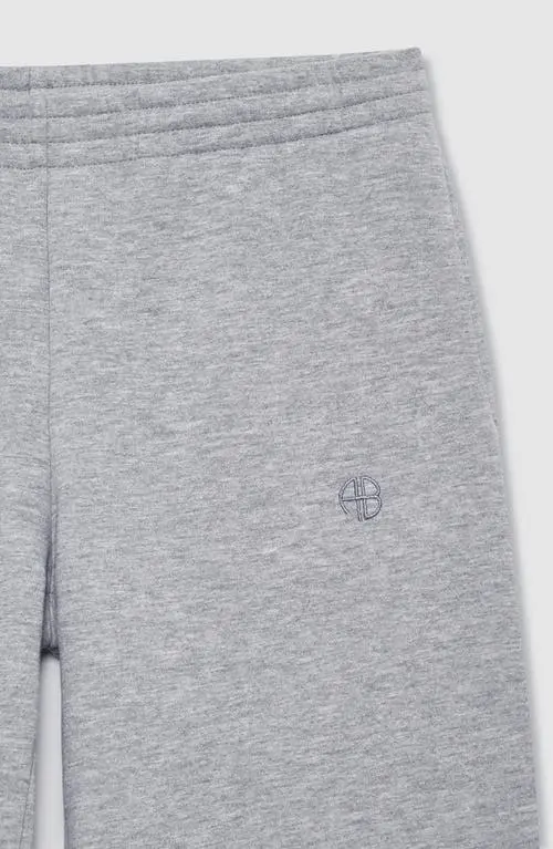 ANINE BING Monogram Kacey Sweatpant - Medium Heather Grey