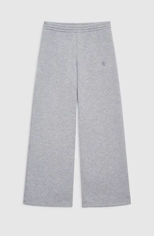 ANINE BING Monogram Kacey Sweatpant - Medium Heather Grey