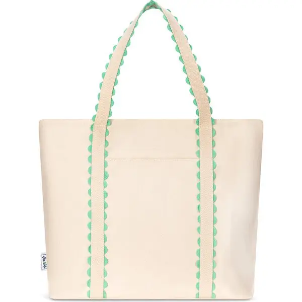 AME & LULU Canvas Beach Tote - Mint